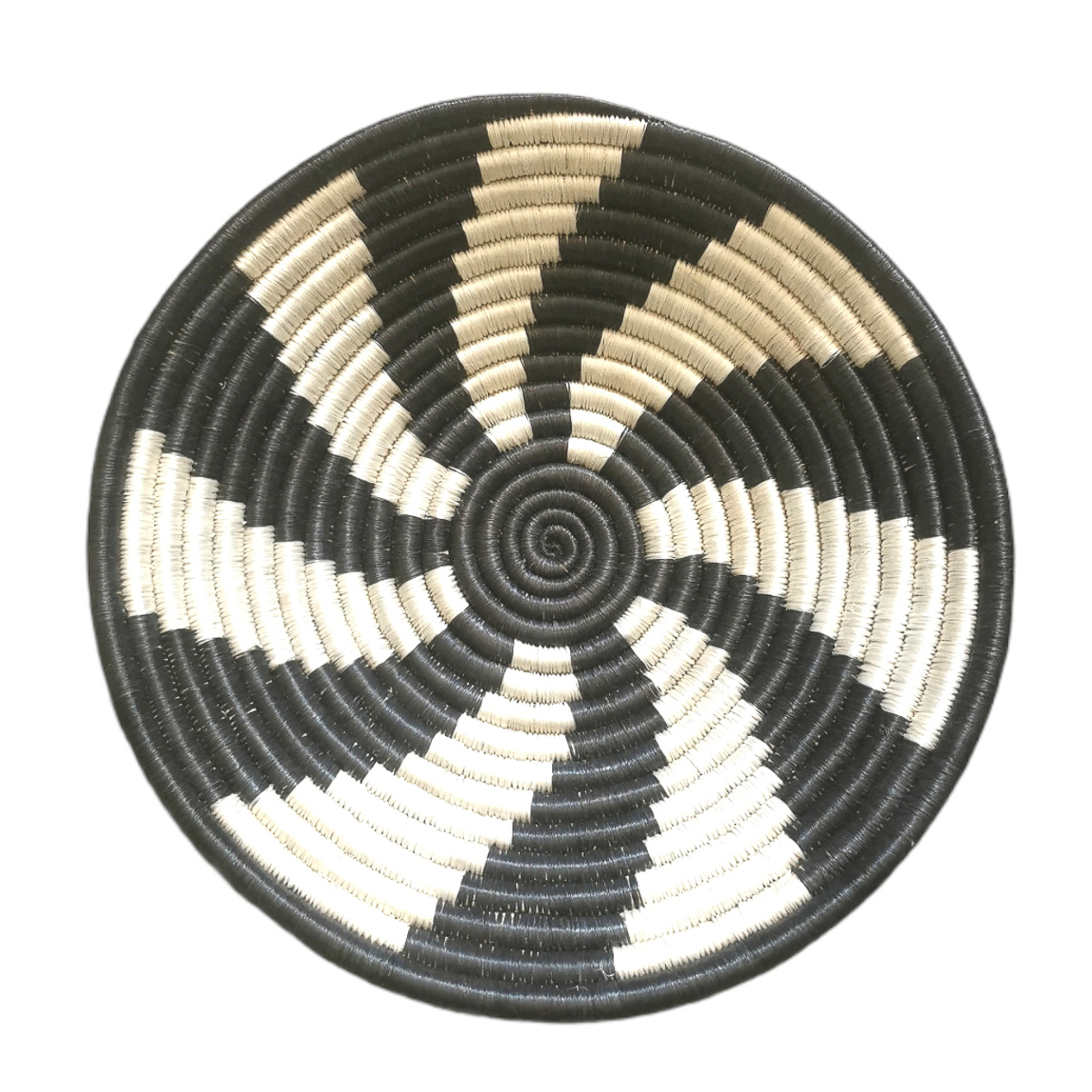 Vannerie rwandaise en sisal UWINEZA #4 - Ø30cm - Maison Laadani