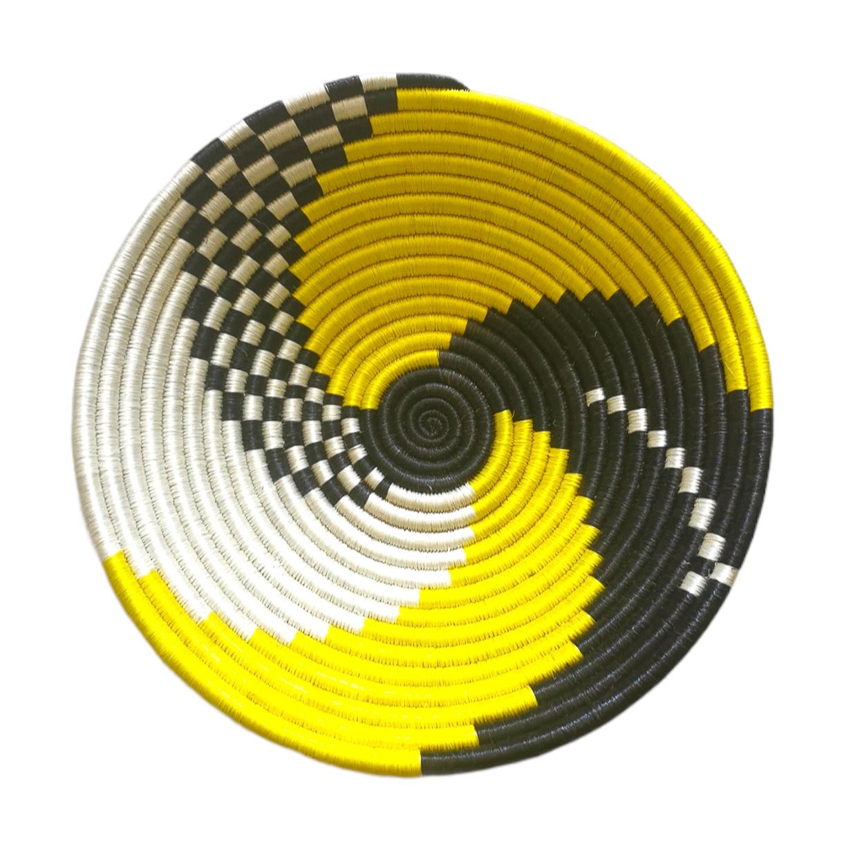 Vannerie rwandaise en sisal UWINEZA #2 - Ø30cm - Maison Laadani